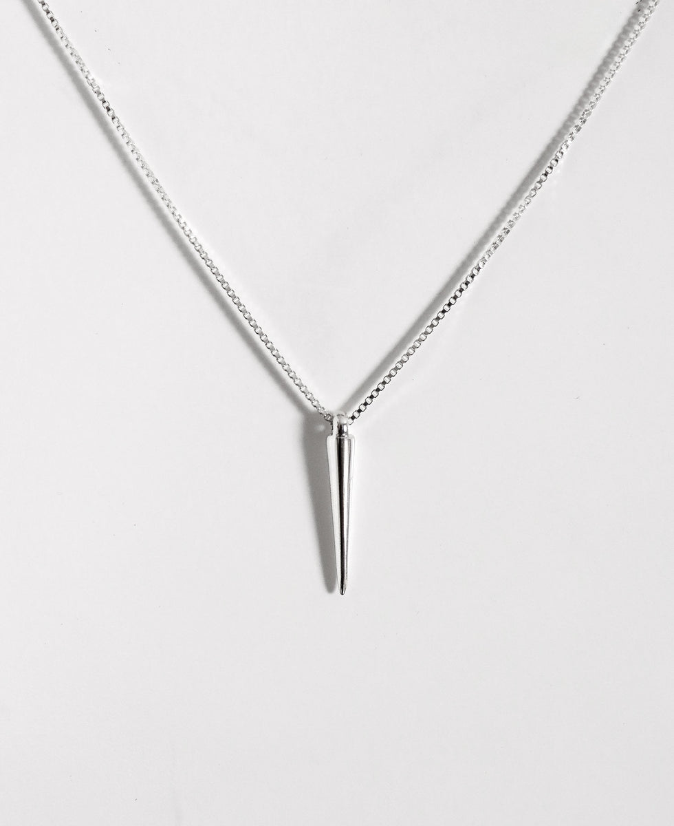 CULMINER Halsband | Kort silverhalsband med pyramid | Fri frakt! – Mila ...