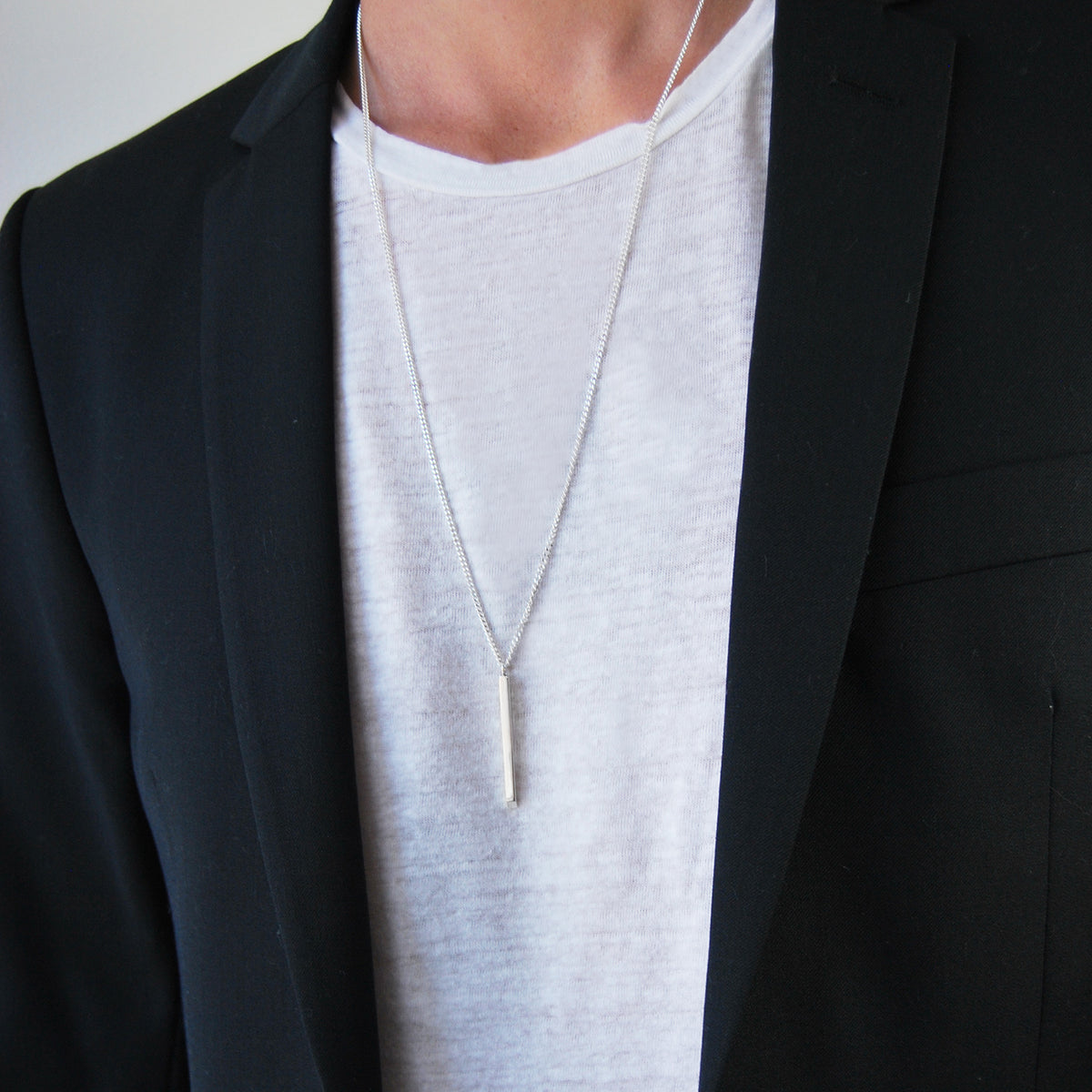 Silver necklace men | MILA MAN 45° Necklace | Mila Silver | Free shipping