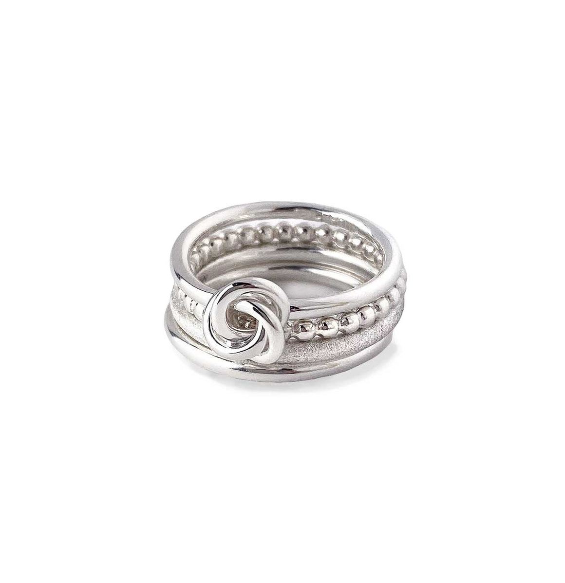 Buy Ring Stacks from Mila Silver | Stylish Combinations of Silver Rings